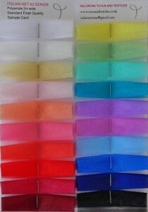 Italian Net 40 D-3m wide - Std Finer - Valorose Tutus and Textiles